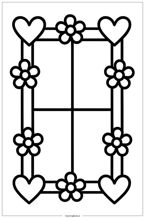 정사각형 색칠 페이지
