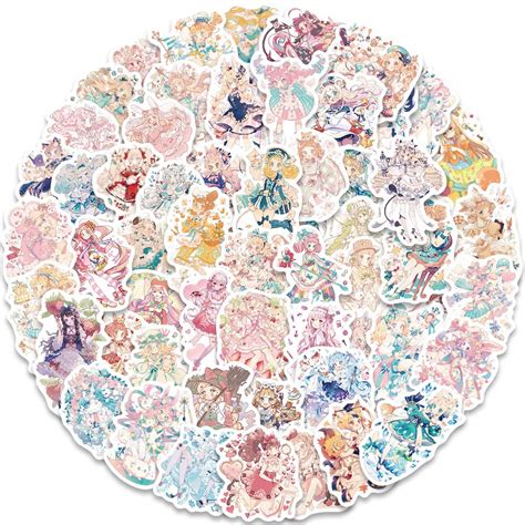 Buy Anime Girl Stickers Pack 60pcs Anime Cute Girl Stickes For Water