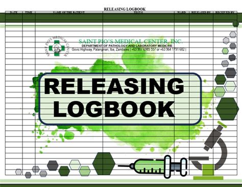 Releasing Logbook Template Pdf
