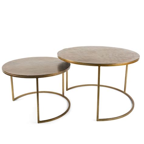 Antique Brass Nesting Side Tables At Leah Mary Blog