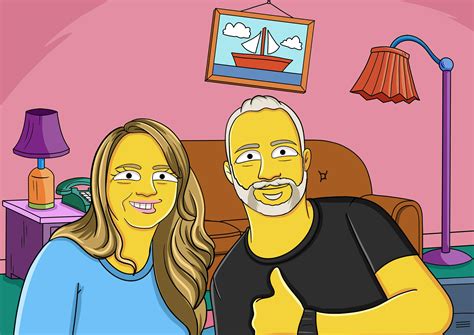 Simpsonize Me Hand Drawn Yellow Portraits