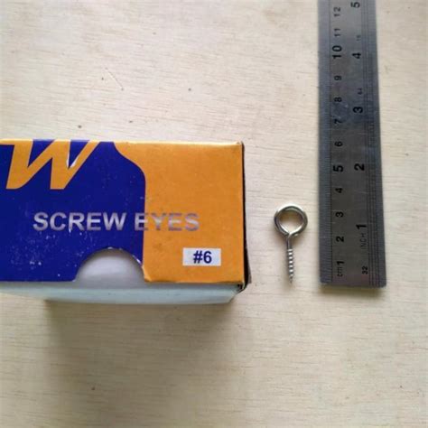 Promo Skrup Cantolan Burung No 6 Skrup Kapstok Screw Hook Diskon 18