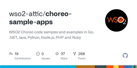 Github Wso2 Attic Choreo Sample Apps Wso2 Choreo Code Samples And Examples In Go Net Java