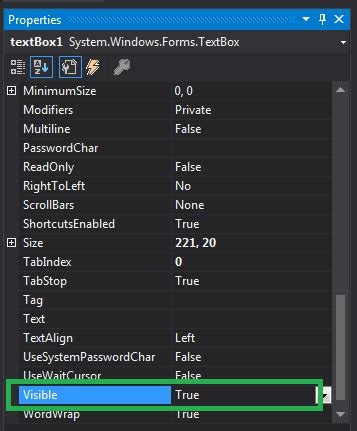 How To Set The Visibility Of The TextBox In C GeeksforGeeks