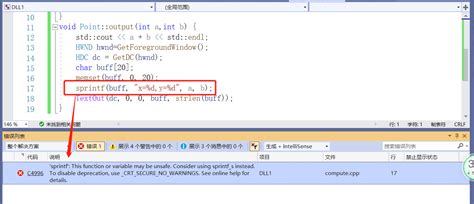 C4996 ‘sprintf‘ This Function Or Variable May Be Unsafe Programmer