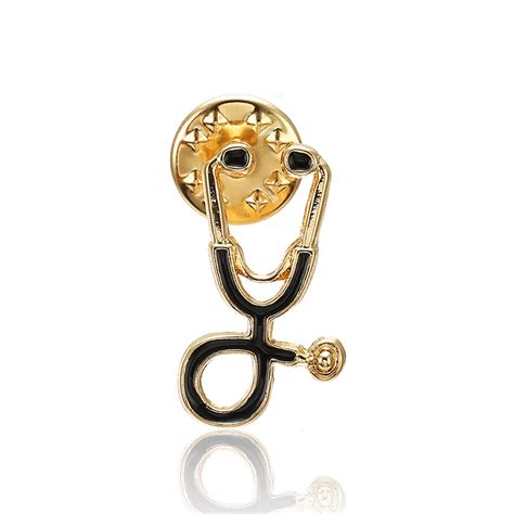 High Quality 2 Style Brooches Doctor Nurse Stethoscope Brooch Medical