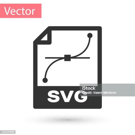 灰色 Svg 檔文檔圖示下載在白色背景上隔離的 Svg 按鈕圖示svg 檔符號向量插圖向量圖形及更多背景 主題圖片 背景 主題