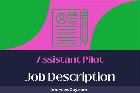 Assistant Pilot Job Description Updated For 2025