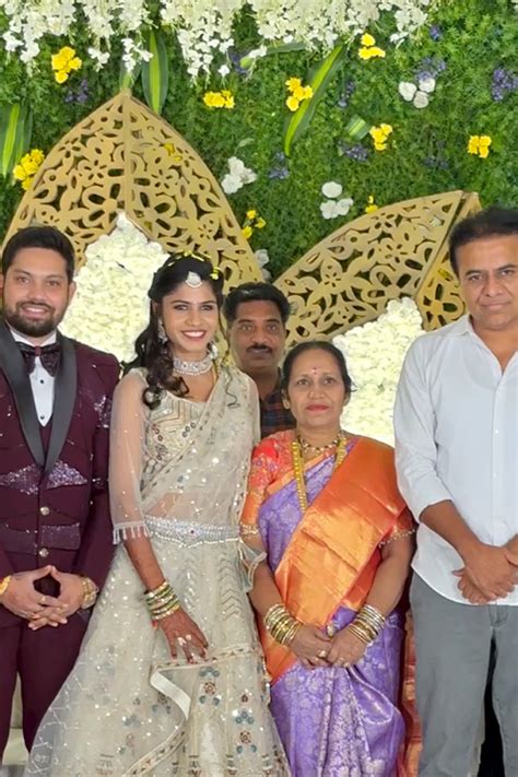సీతాఫల్‌మండి బీఆర్ఎస్ కార్పొరేటర్ సామల హేమ రిసెప్షన్‌లో కేటీఆర్