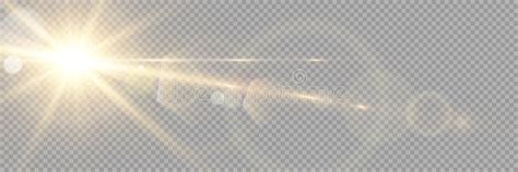 Vector Transparent Sunlight Special Lens Flare Light Effect Stock