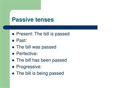 Ppt The Passive Powerpoint Presentation Free Download Id1164792
