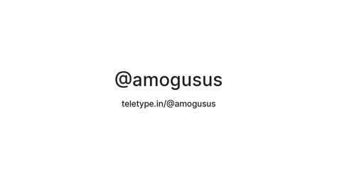 Amogusus — Teletype
