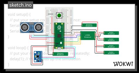Robot Tour Breadboard Wiring Wokwi Esp32 Stm32 Arduino Simulator