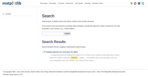 Doc No Documentation On Artistlist Issue Matplotlib Matplotlib Github