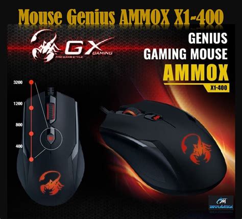 Am Informatica 🕹mouse Gamer Genius Ammox X1 400🕹