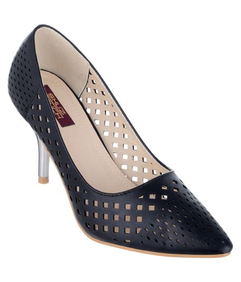 Shuz Touch Black Stiletto Heels Price In India Buy Shuz Touch Black
