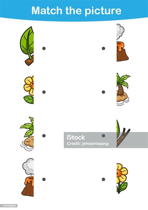 매칭 어린이 교육 게임 사진 일치 0명에 대한 스톡 벡터 아트 및 기타 이미지 0명 교육 귀여운 Istock