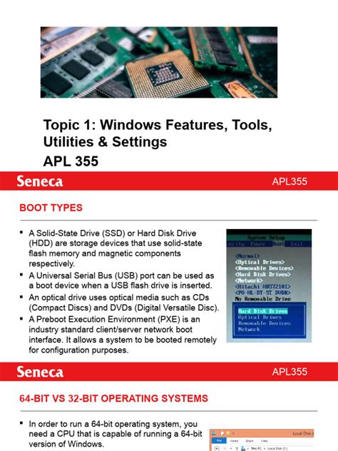 Topic 1 Windows Features Tools Utilities And Settings Pdf