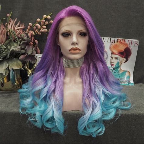 Imstyle Red Lace Front Wigs Long Wavy Synthetic Wig For Women Etsy