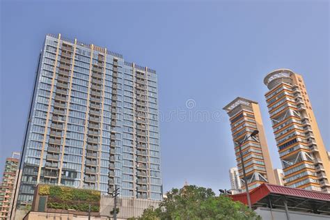 The Modern Of Apartment Building At Mong Kok Editorial Image Image Of