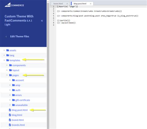 Add Comments To Bigcommerce Sites Fastcomments Docs