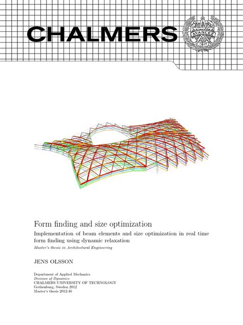 Pdf Form Finding And Size Optimization Dokumentips