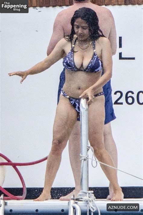 Salma Hayek Sizzles In Sexy Social Media And Paparazzi Pics Aznude