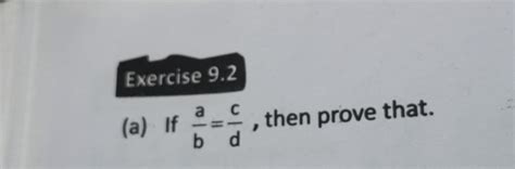 Solved Exercise 92 A If Ab Cd Then Prove That Math