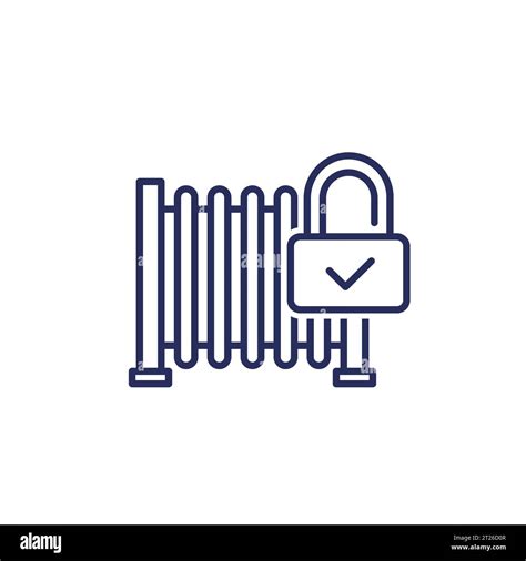 Automatic Gate Door Icon Cut Out Stock Images And Pictures Alamy