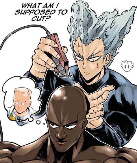 Saitama Garou And Chougoukin Kurobikari One Punch Man Drawn By