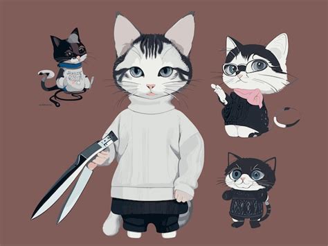 Premium Ai Image Vector Illustration Ninja Holding Sword Cartoon