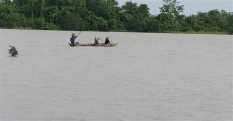 ရေကြီးနေသည့် လေးမြို့မြစ်အတွင်း မင်းပြားက ၅နှစ်သား ကလေးငယ်နဲ့ အမျိုးသမီးတစ်ဦး ရေနစ်သေဆုံး နိုင