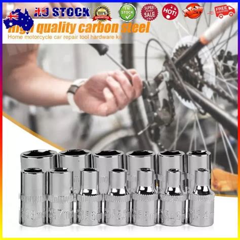 46pcs 1 4 Drive Ratchet Socket Wrench Set Bit Socket Kit Auto Repair Tools 41 79 Picclick Au
