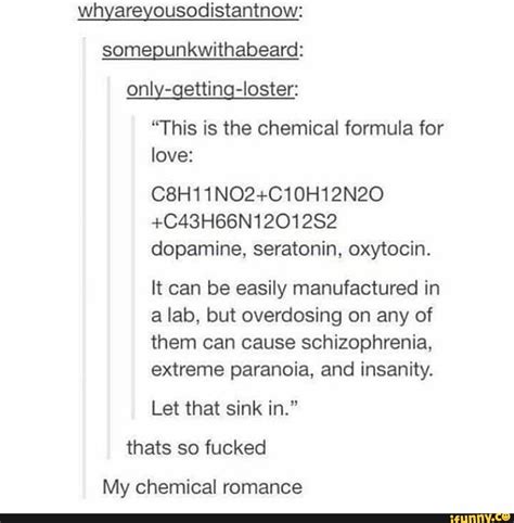 Chemical Equation For Love