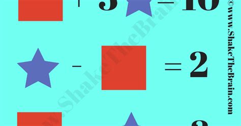 Maths Shapes Algebra Problem Solve Equations And Discover