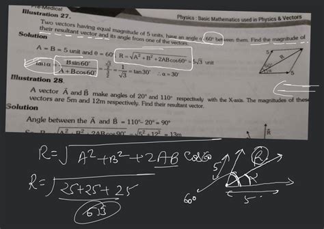 Illustration Physics Basic Mathematics Used In Physics VectorsT