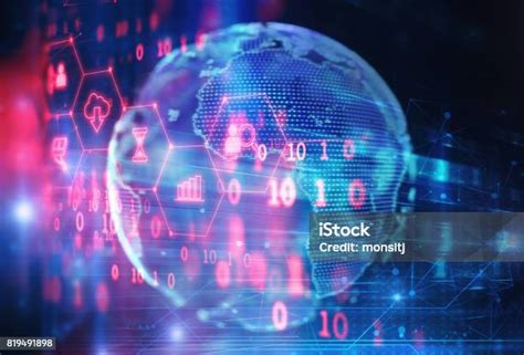 추상적인 금융 기술 배경 Fintech 아이콘입니다 금융 기술에 대한 스톡 사진 및 기타 이미지 금융 기술 경제 교환