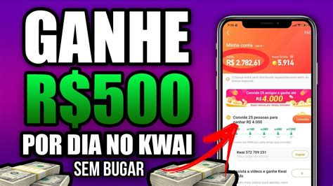 Como Ganhar R 500 Reais POR DIA No KWAI USANDO Esse BUG Como Ganhar