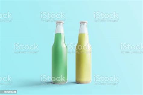 다양한 과일 소다 병 토샤 배경에 분리된 물방울이 있는 무알코올 음료 디자인 프로젝트에 적합한 3d 렌더링 0명에 대한 스톡 사진 및 기타 이미지 Istock