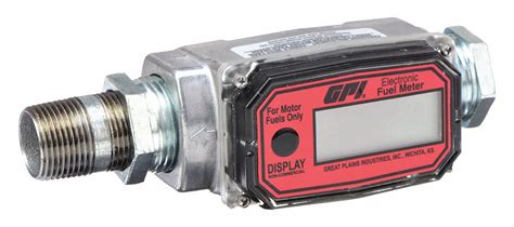 Gpi Fuel Meter Turbine Electronic Flowmeter 1yef701a31lm Grainger