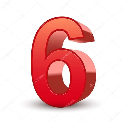 3d Shiny Red Number Stock Vector By ©kchungtw 37559677 60 Off