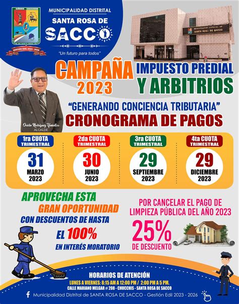 Campaña Impuesto Predial Y Arbitrios Municipales 2023 📢 ¡atención