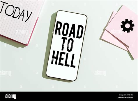 Handwriting Text Road To Hell Business Idea Extremely Dangerous
