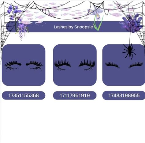 Lashes Codes Eyelash Decal Scary Faces Roblox Roblox