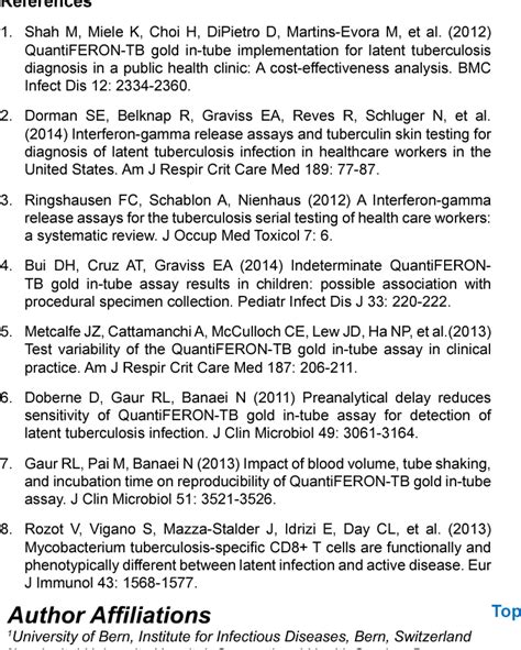 Figure 1 From Sample Collection Procedures And Impact On Quantiferon