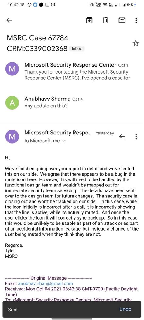 Found Front End Bug On Microsoft Teams Mobile Application Few Days Back