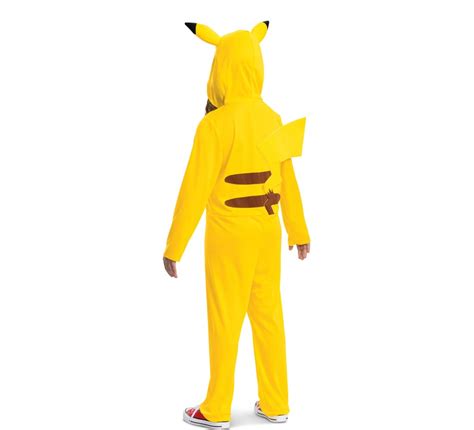 Disfraz de Pokemon Pikachu con cola de lujo para niños