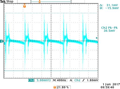 output voltage ripple measurement and reduction for dc dc voltage