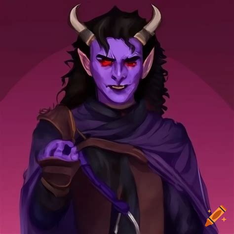 Young Male Blue Tiefling With White Hair And Yellow Eyes On Craiyon