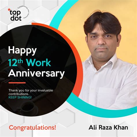 Topdot On Linkedin Workanniversary Congratulations Success